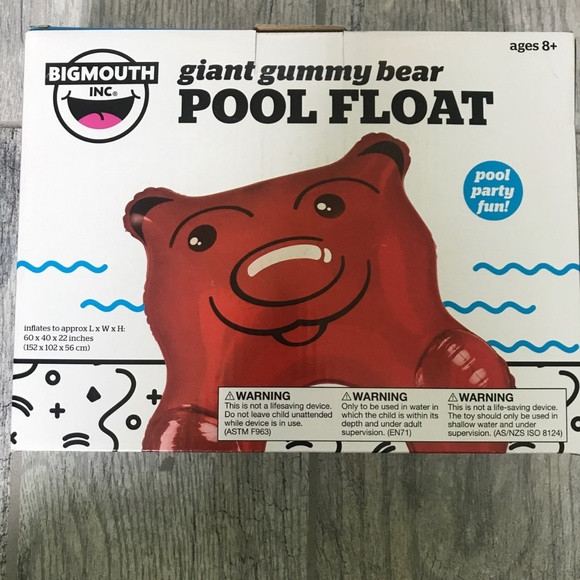 Big Mouth | Swim | New Giant Gummy Bear Pool Float | Poshmark